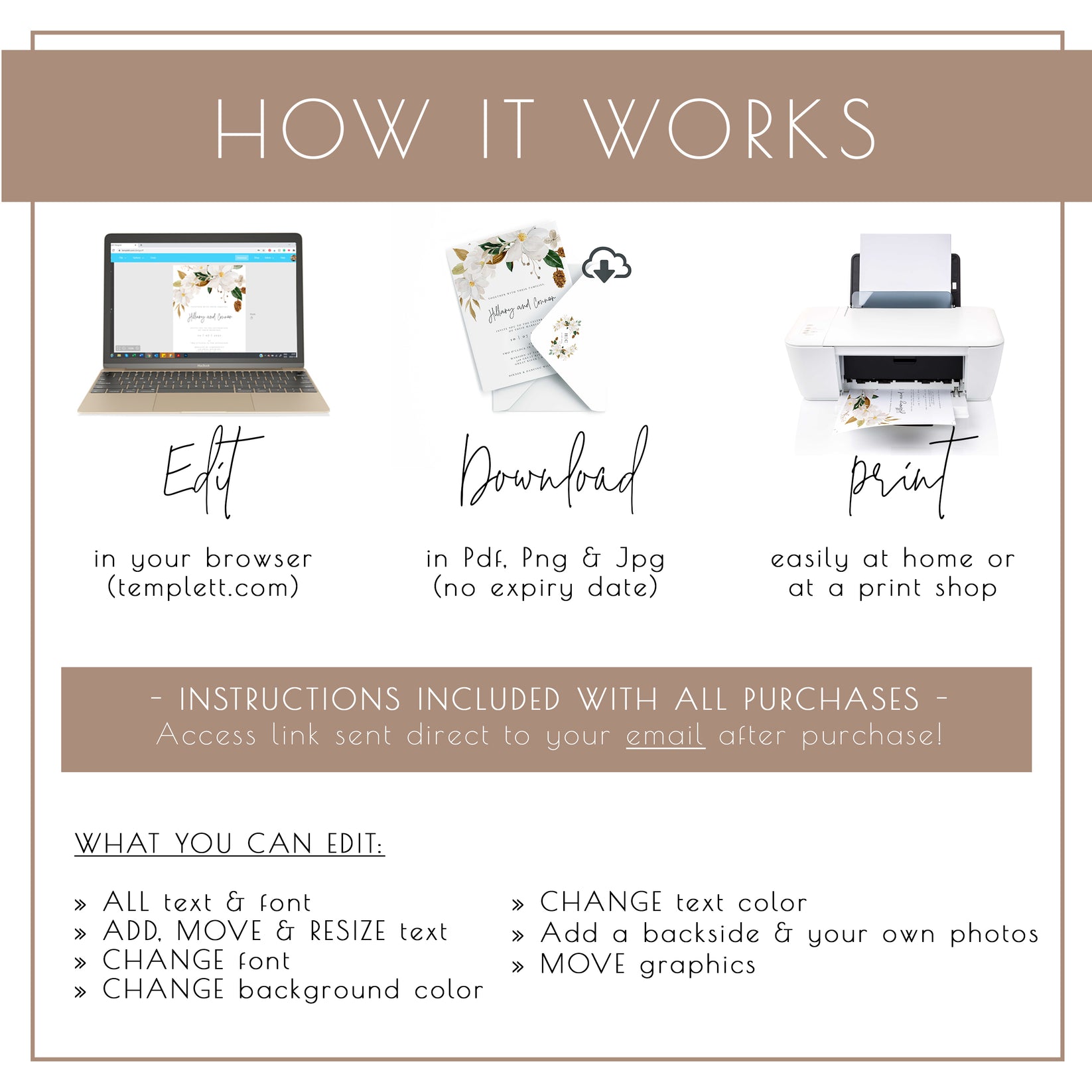 Modern Calligraphy New Baby Announcement – Make Me Digital: printable ...