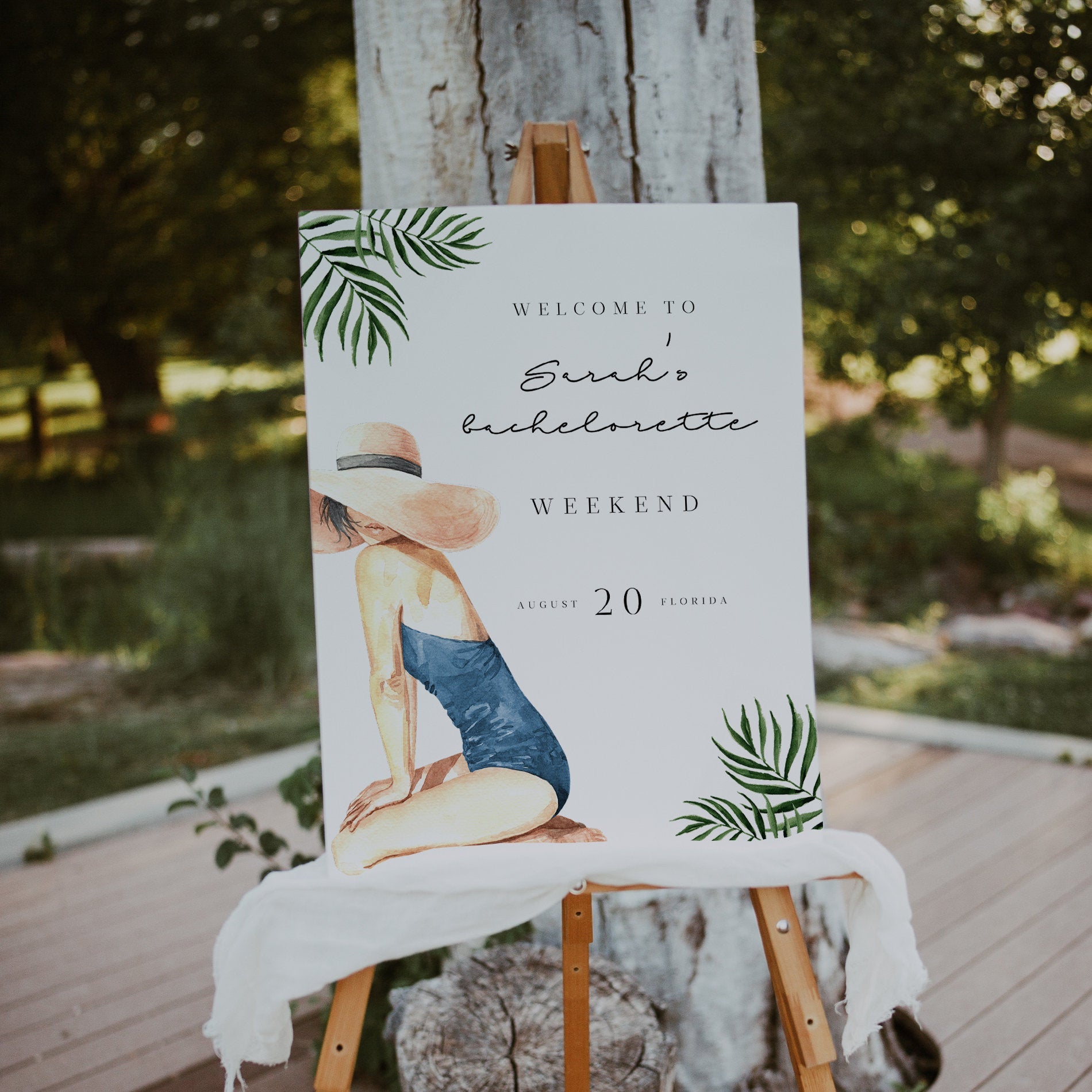 BEACH | Bachelorette Weekend Welcome Sign – Make Me Digital: printable ...