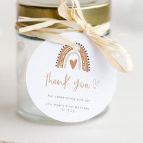 Rainbow Birthday Favor Tag Template – Make Me Digital: printable event ...